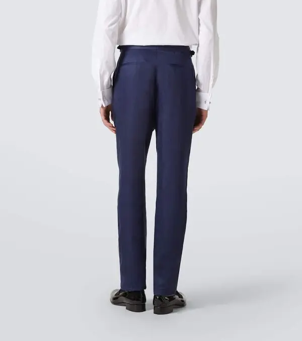 Brunello Cucinelli Double-breasted Linen Tuxedo
