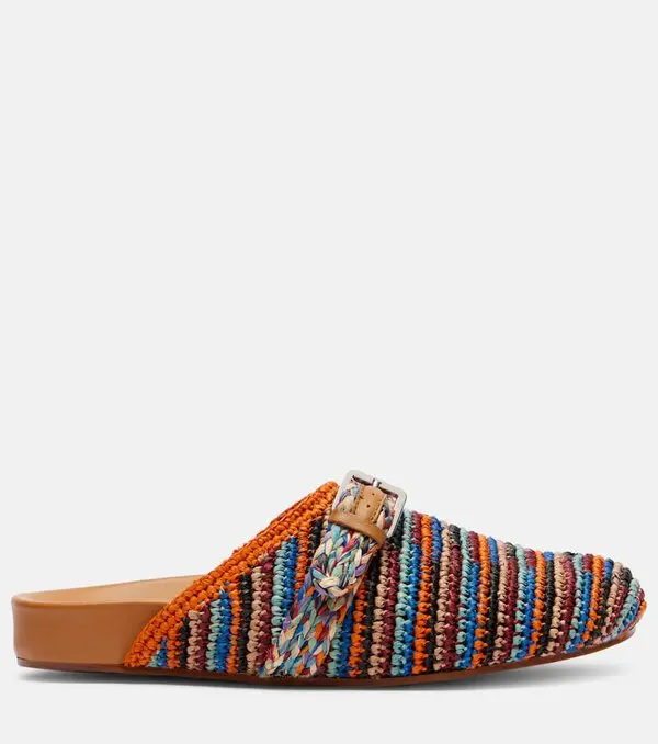 Clergerie Quinta Raffia Mules