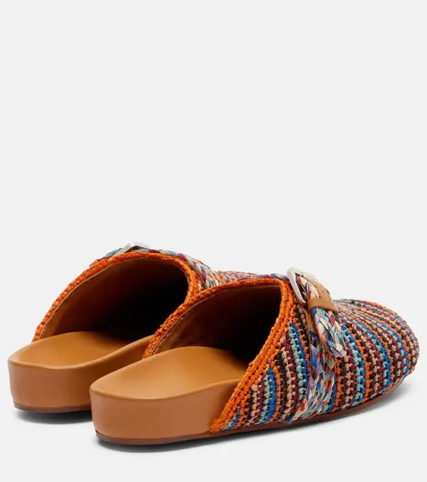 Clergerie Quinta Raffia Mules