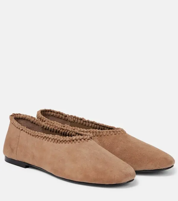 A.emery Park Suede Ballet Flats - Brown
