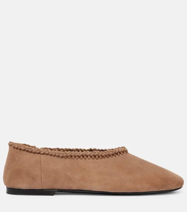 A.emery Park Suede Ballet Flats - Brown