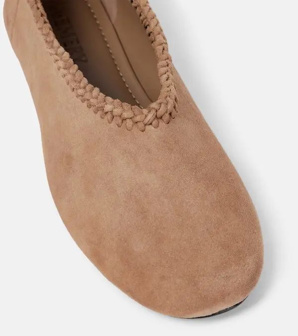 A.emery Park Suede Ballet Flats - Brown