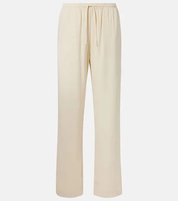 Asceno Aurelia Wide-leg Pants - Beige