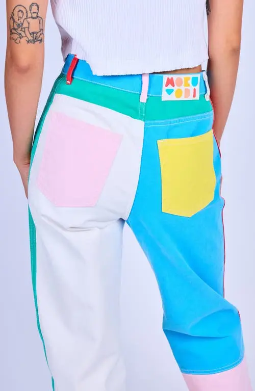 MOKUYOBI Color Blocked Denim Jeans - Playcraft