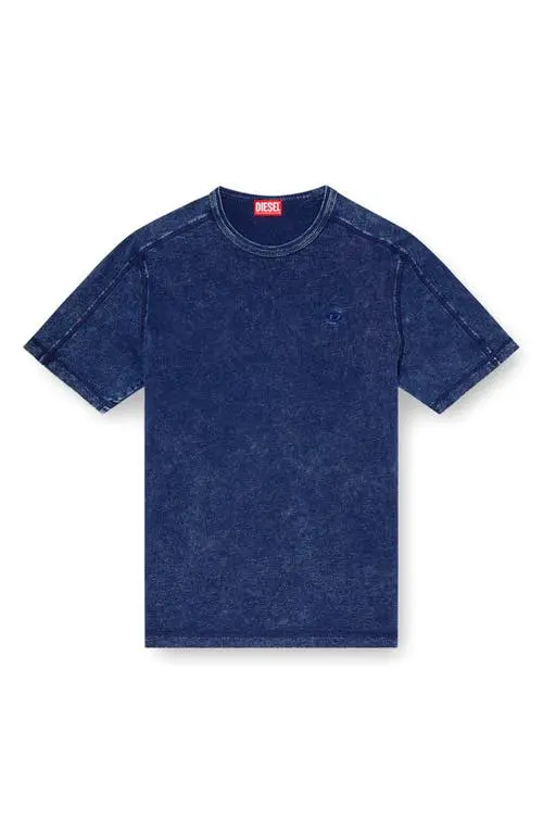 DIESEL® Look Jersey T-shirt - Denim