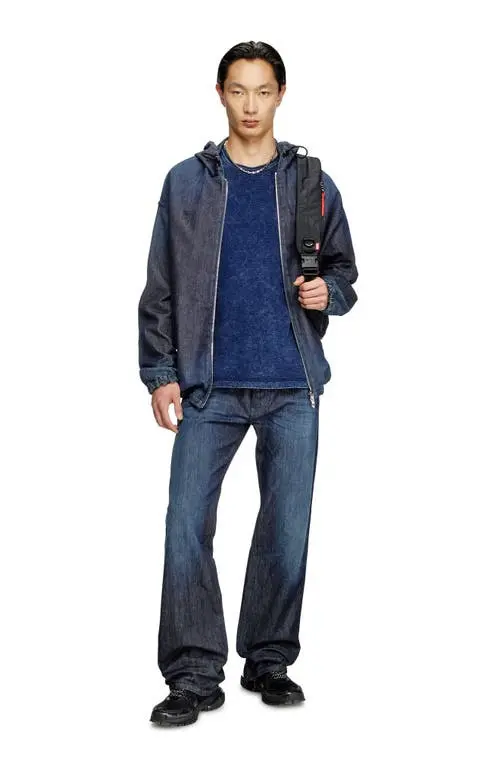 DIESEL® Look Jersey T-shirt - Denim