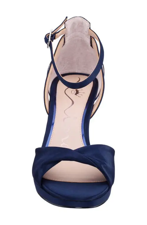 Nina Briza Platform Sandals - Navy