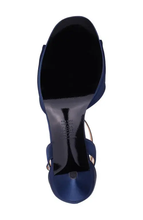 Nina Briza Platform Sandals - Navy