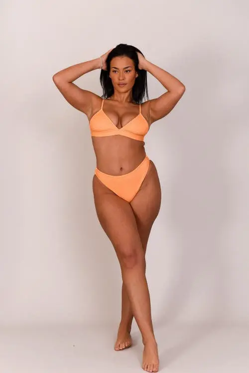OOSC Tangerine Squeeze Mile High Bikini Bottoms - Orange