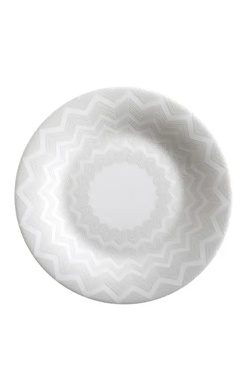 MISSONI HOME TABLEWARE Bread And Butter Plates Zig Zag Set Of 6 Diam. 6" - White