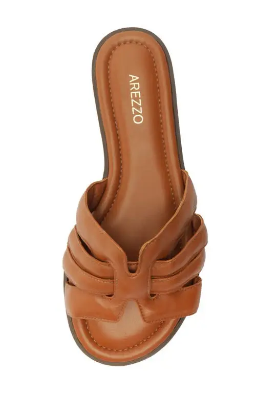 AREZZO Hanna Leather Slide Sandal