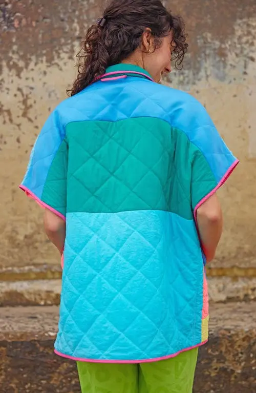 MOKUYOBI Quilted Poncho Vest