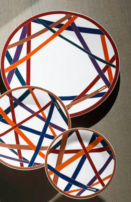 MISSONI HOME TABLEWARE Charger Plate Nastri Diam. 12.5"