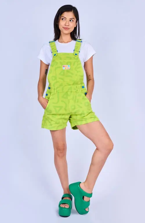 MOKUYOBI Zap Overall Shorts - Frog