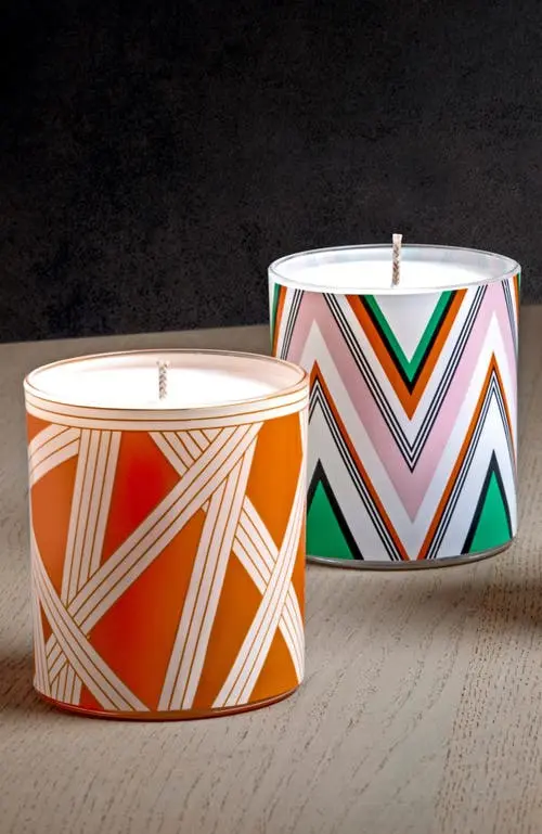 MISSONI HOME TABLEWARE Scented Candle Nastri 220gr Bicolore 1 Diam. 3.3