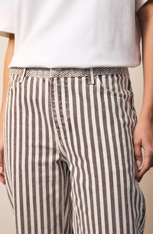 NEXT Striped Straight-leg Jeans