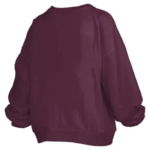 PRESSBOX Arizona State Sun Devils Arch Over Logo Oversized Pullover Sweatshirt
