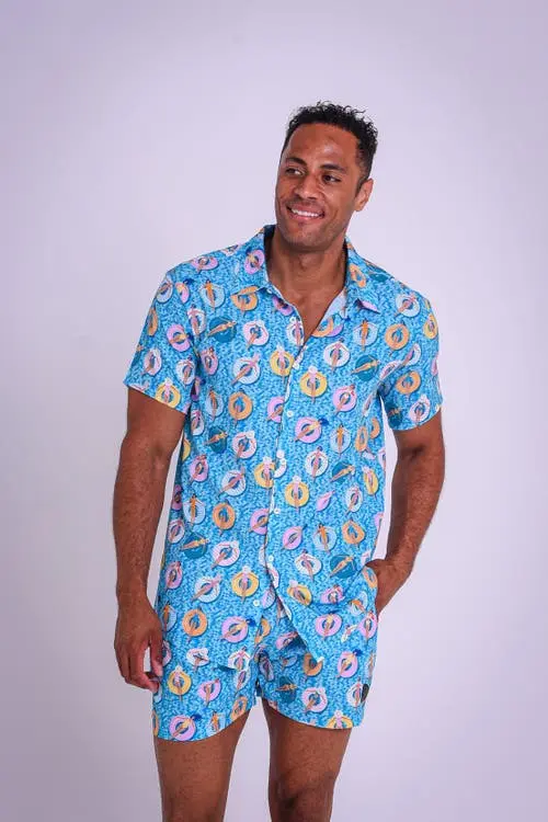 OOSC Poolside Print Short Sleeve Shirt