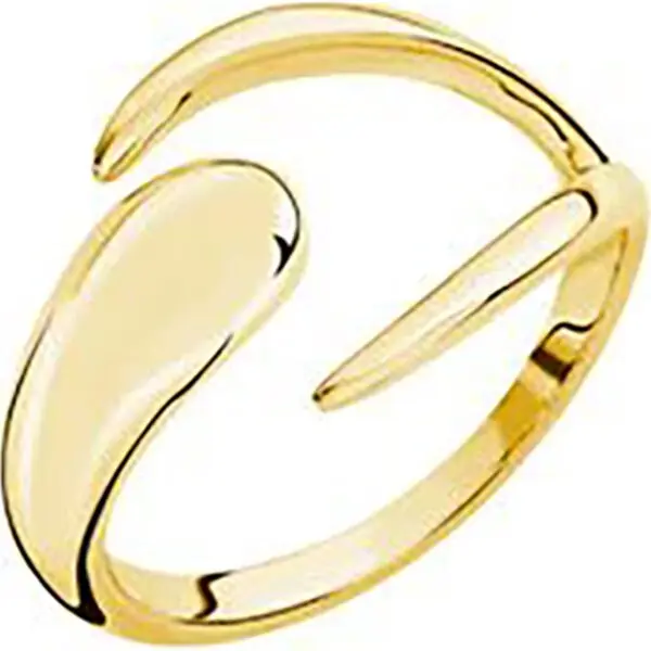LUCY QUARTERMAINE Open Luna Ring - Gold Vermeil