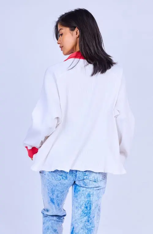 MOKUYOBI Ripple Rib Pullover - Sugar