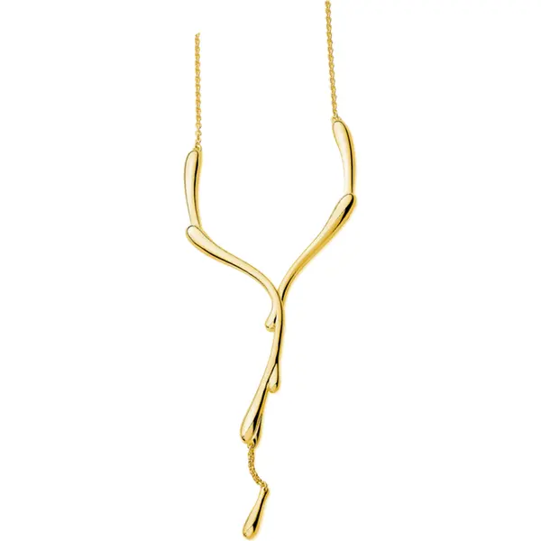 LUCY QUARTERMAINE Drop Necklace - Gold Vermeil