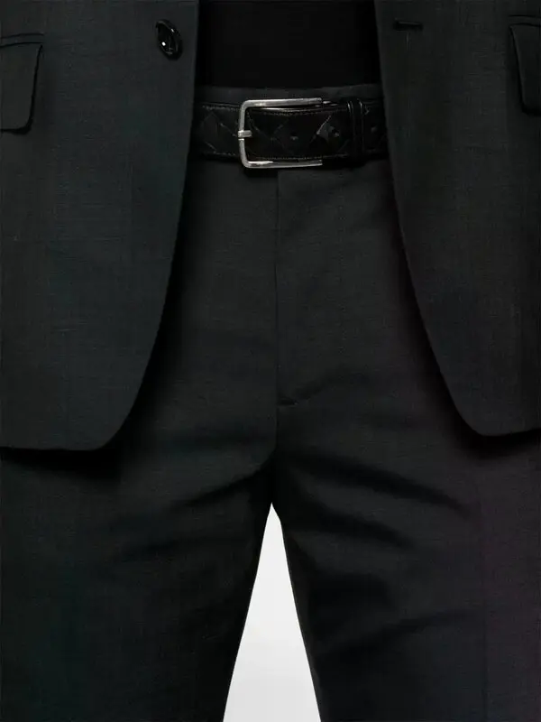 LARDINI Brooch-detail Suit - Grey