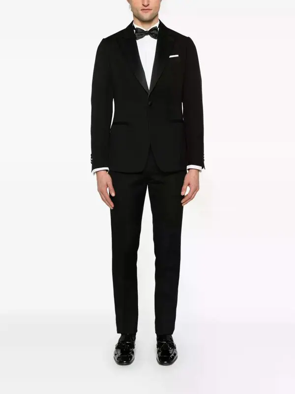 LARDINI Satin-trim Suit