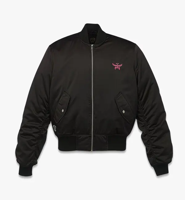 Mcm X Snipes Satin Bomber Jacket