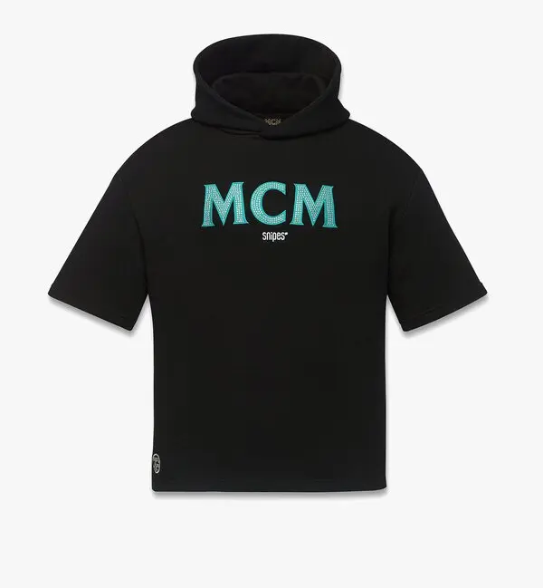 Mcm X Snipes Rhinestone Short Sleeve Hoodie