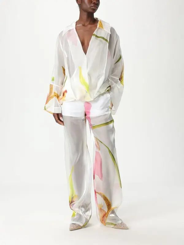 GENNY Printed Wide Leg Trousers