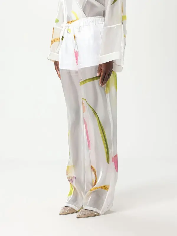 GENNY Printed Wide Leg Trousers