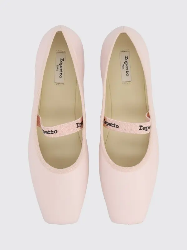 Repetto Lizbeth Calfskin Mary Jane Flats With Square Toe