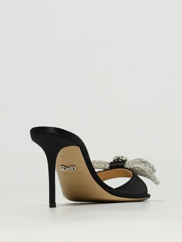 Mach & Mach Embellished Bow High Heel Mules