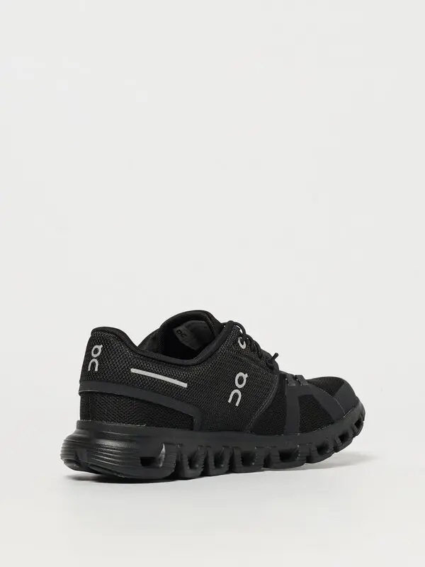 On Cloud" Lace Up Sneakers - Black