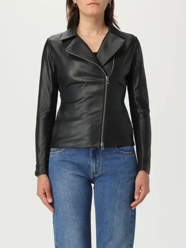 Emporio Armani Leather Biker Jacket
