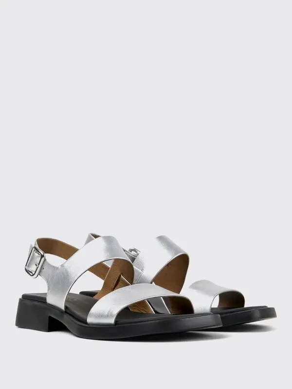 Camper Flat Sandals - Grey