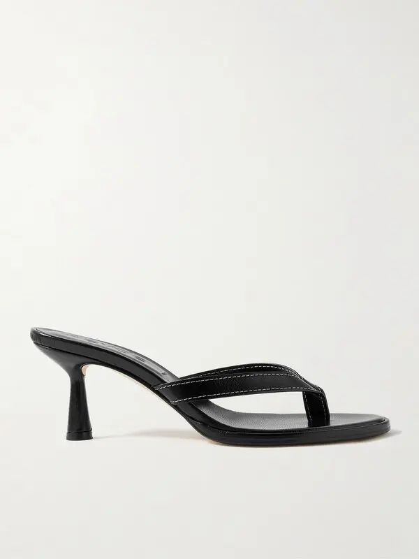 AeydĒ Daphne Leather Sandals - Black