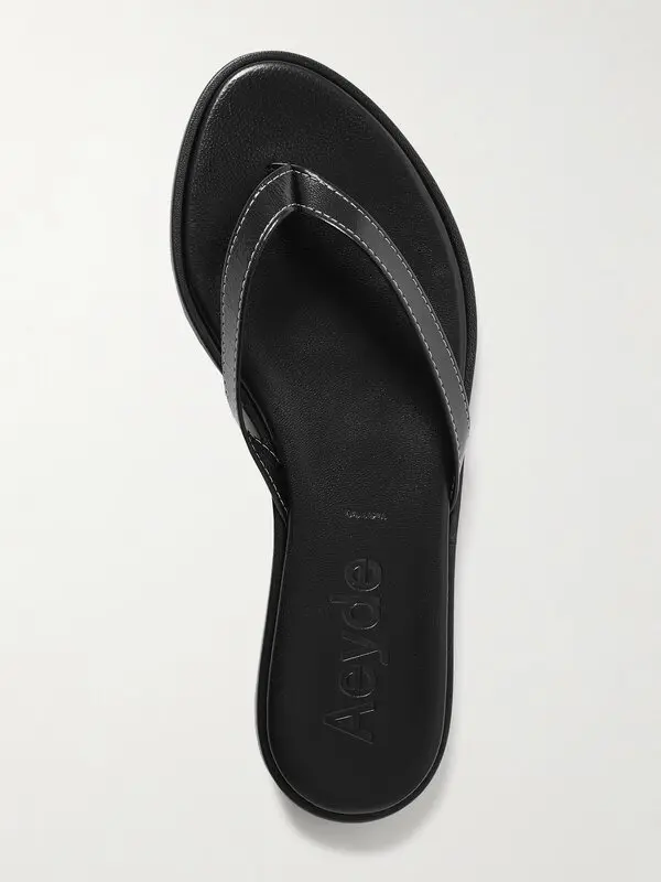AeydĒ Melody Leather Flip Flops