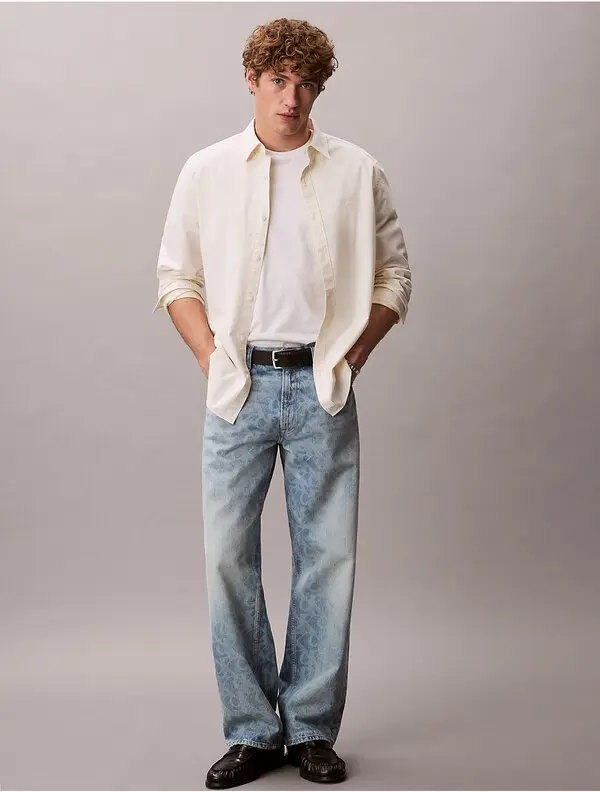 Calvin Klein 90s Straight Jeans - Light Playbill