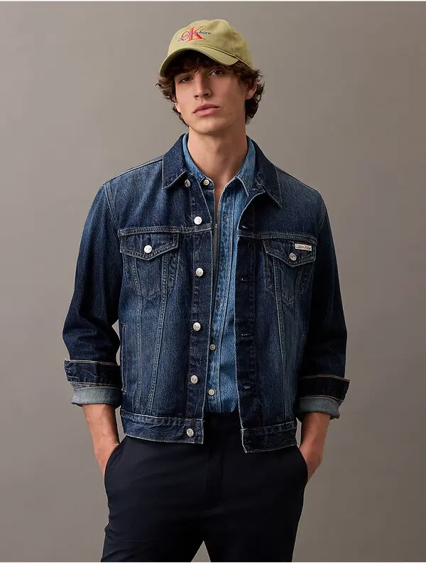 Calvin Klein Calvin Klein Tencel Cotton Denim Classic Button-Down Shirt -  Blue Retrograde | Editorialist