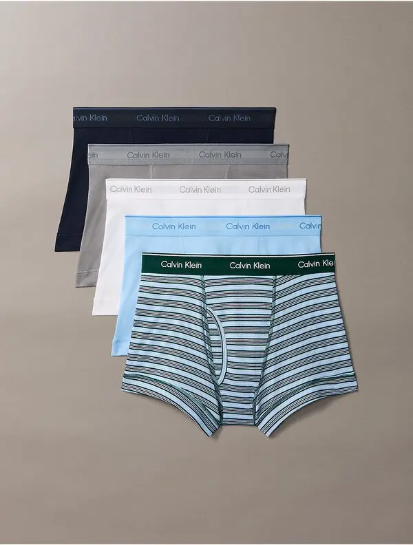 Calvin Klein Cotton Classics 5-pack Trunk - Hydrangea Blue Multi