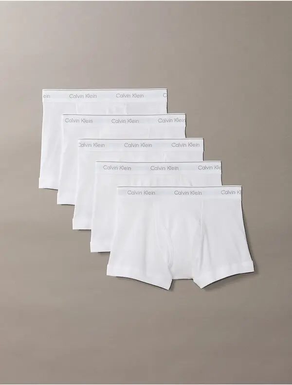 Calvin Klein Cotton Classics 5-pack Trunk - White