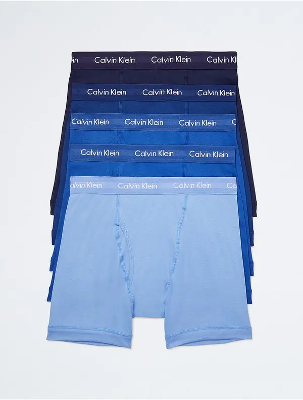 Calvin Klein Cotton Classics 5-pack Boxer Brief - Blue Multi