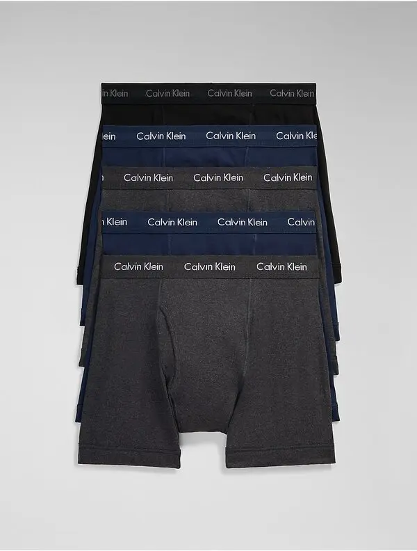 Calvin Klein Cotton Classics 5-pack Boxer Brief - Dove Grey Multi