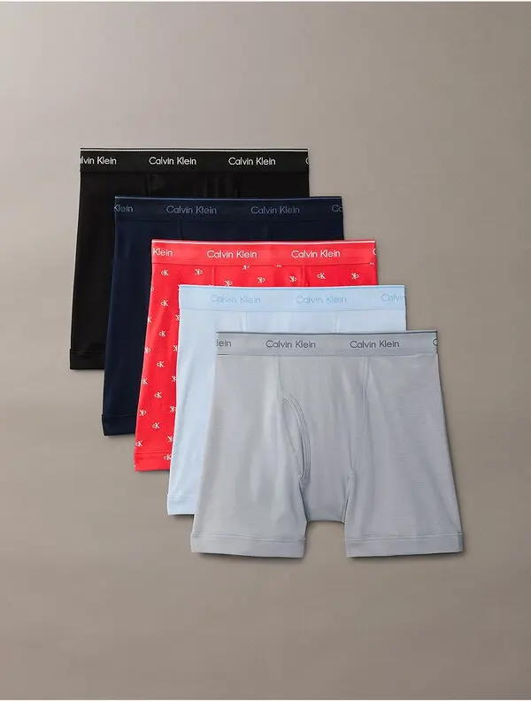 Calvin Klein Cotton Classics 5-pack Boxer Brief - Shoreline Multi