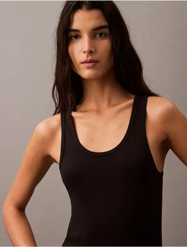Calvin Klein Rib Knit Slip Dress
