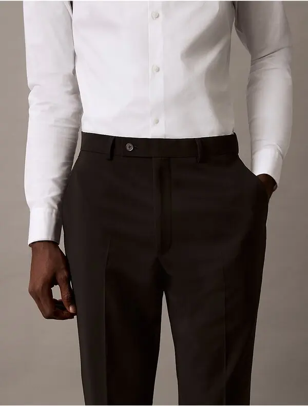 Calvin Klein Slim Fit Suit Pants - Black