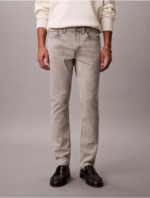 Calvin Klein Slim Fit Jeans - Coral Grey
