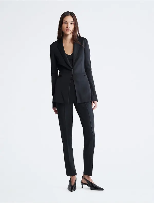 Calvin Klein Technical Knit Long Blazer