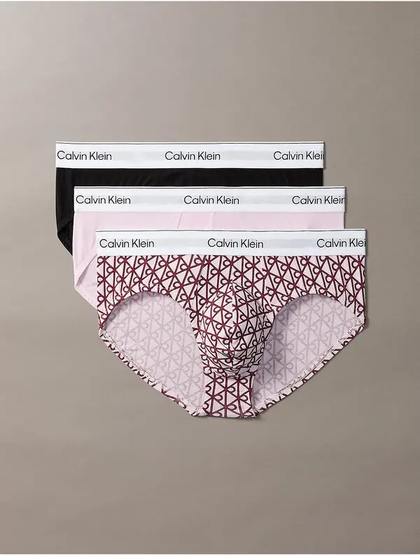 Calvin Klein Icon Cotton Stretch 3-pack Hip Brief - Spring Lilac Multi